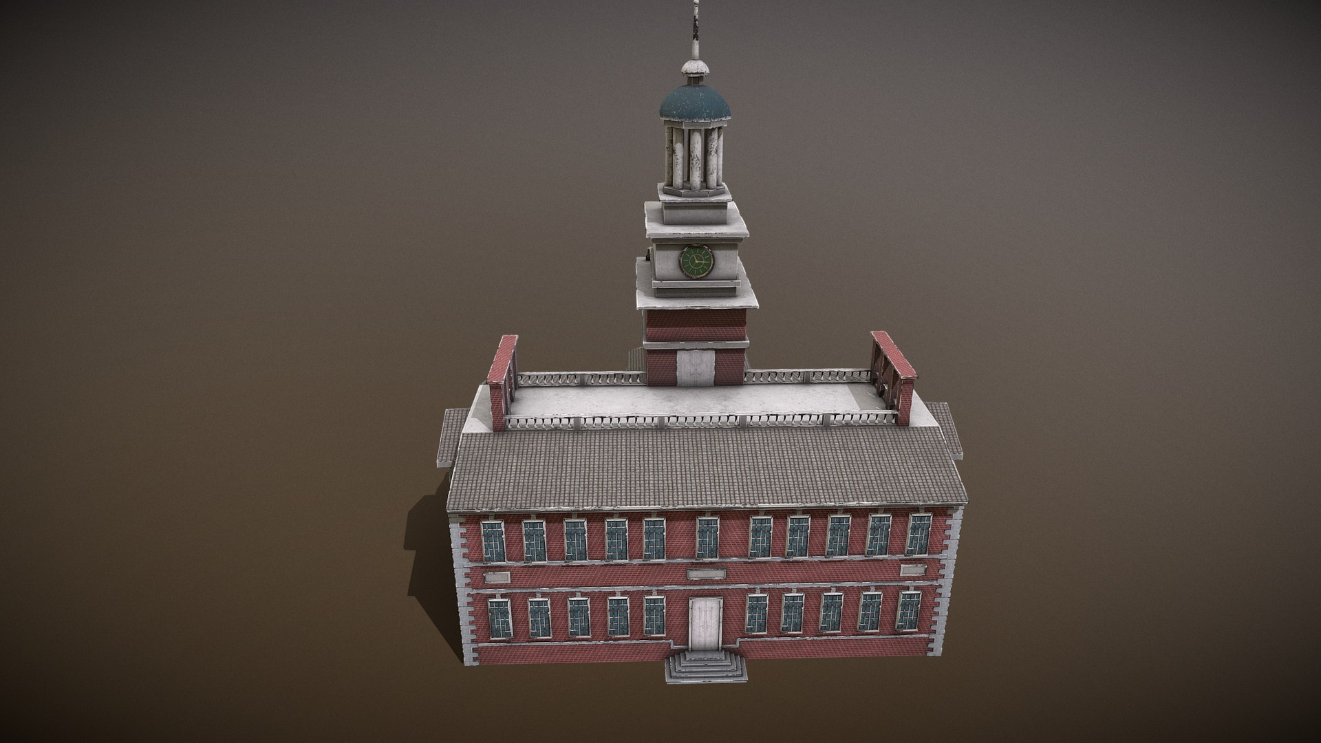 3D Independence Hall Model - TurboSquid 2484809