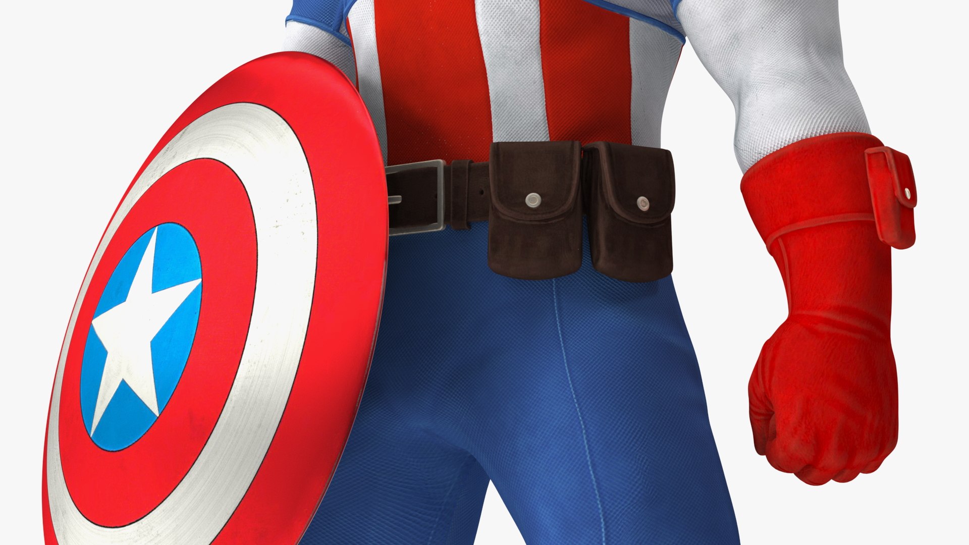 Marvel Comics Captain America Standing Pose 3D - TurboSquid 2057974