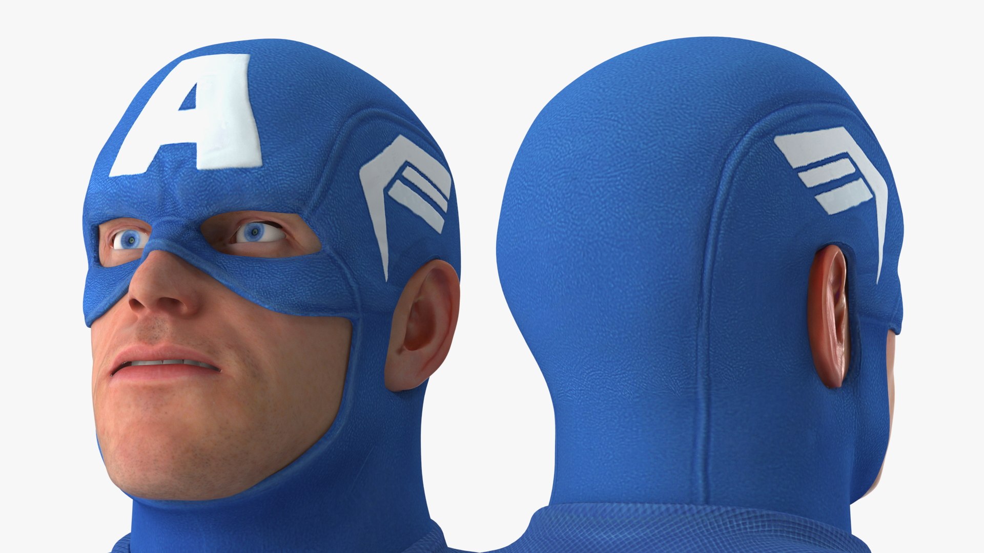 Marvel Comics Captain America Standing Pose 3D - TurboSquid 2057974