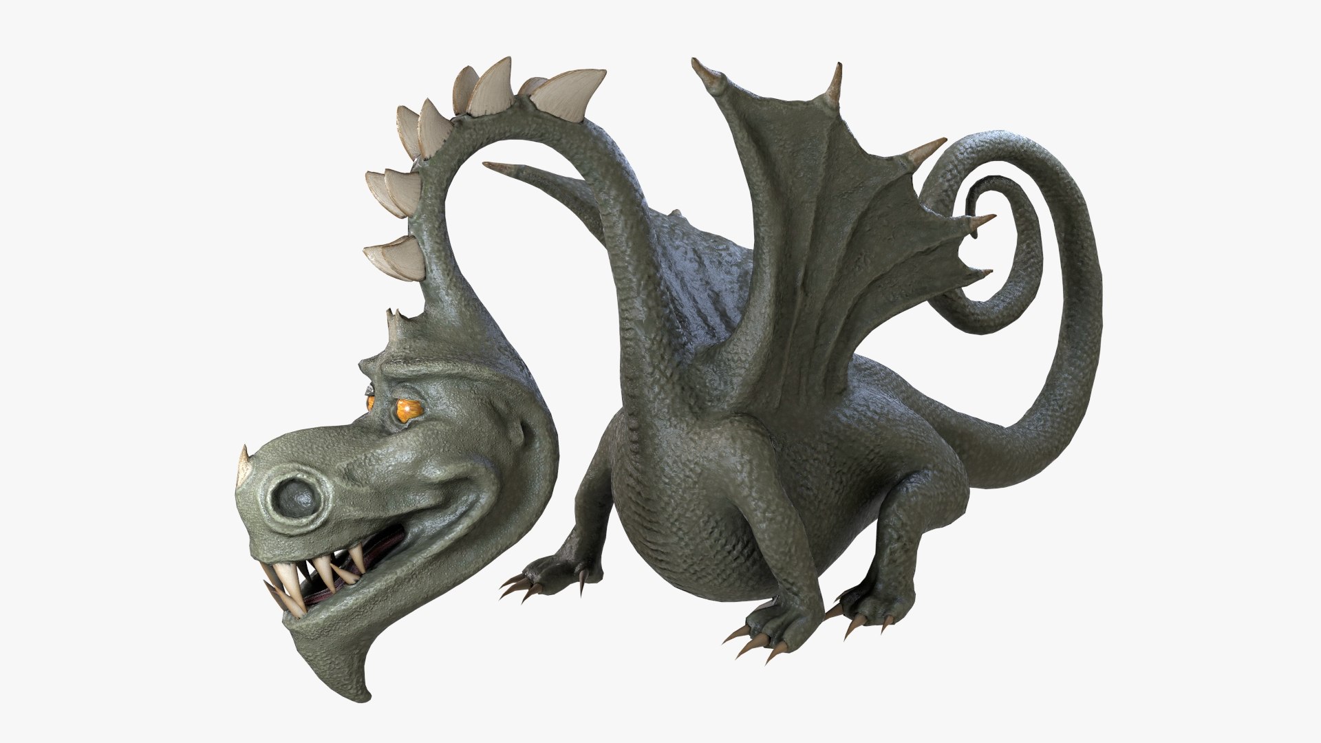 Cartoon Dragon Animation Obj