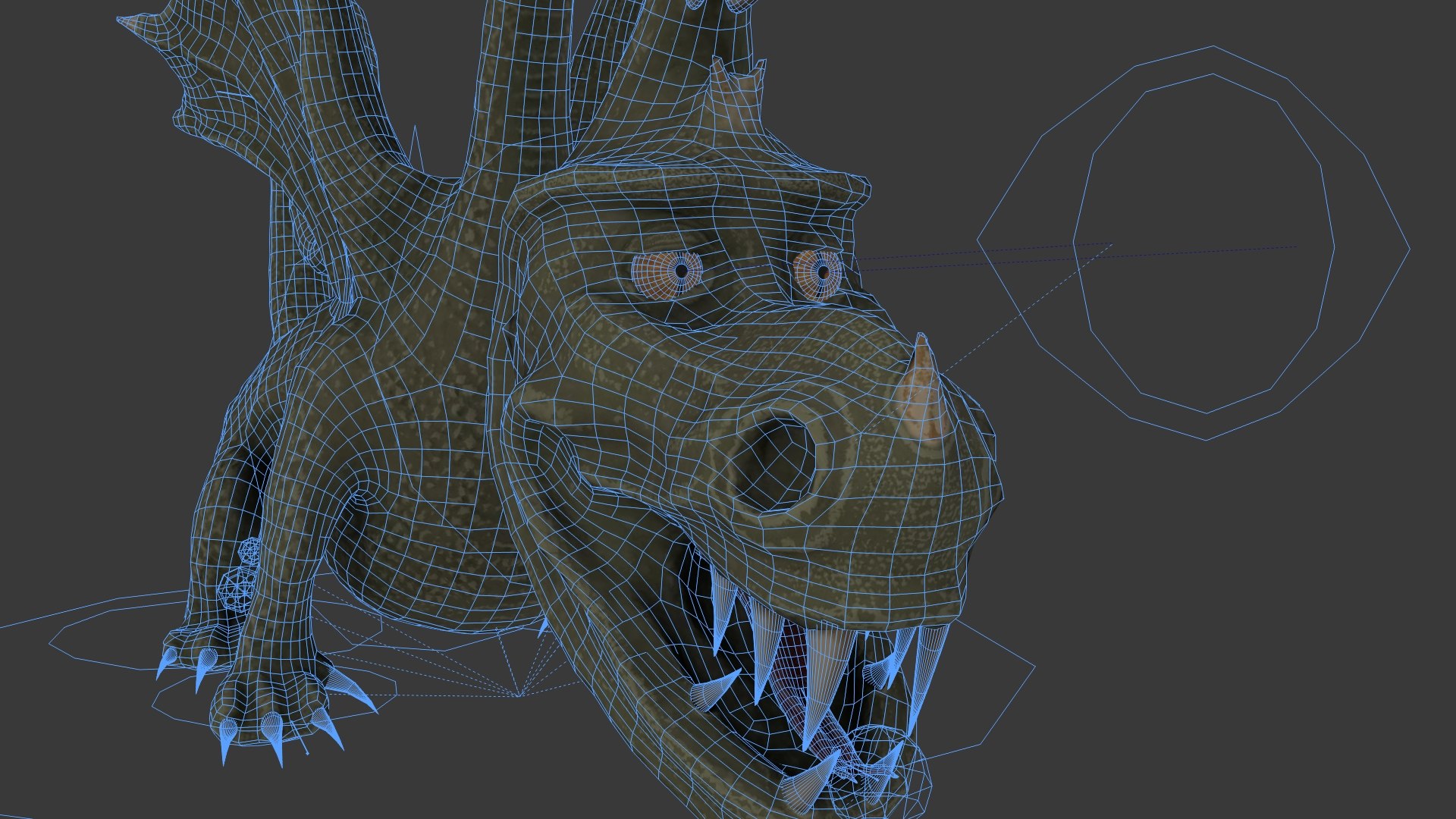 Cartoon Dragon Animation Obj