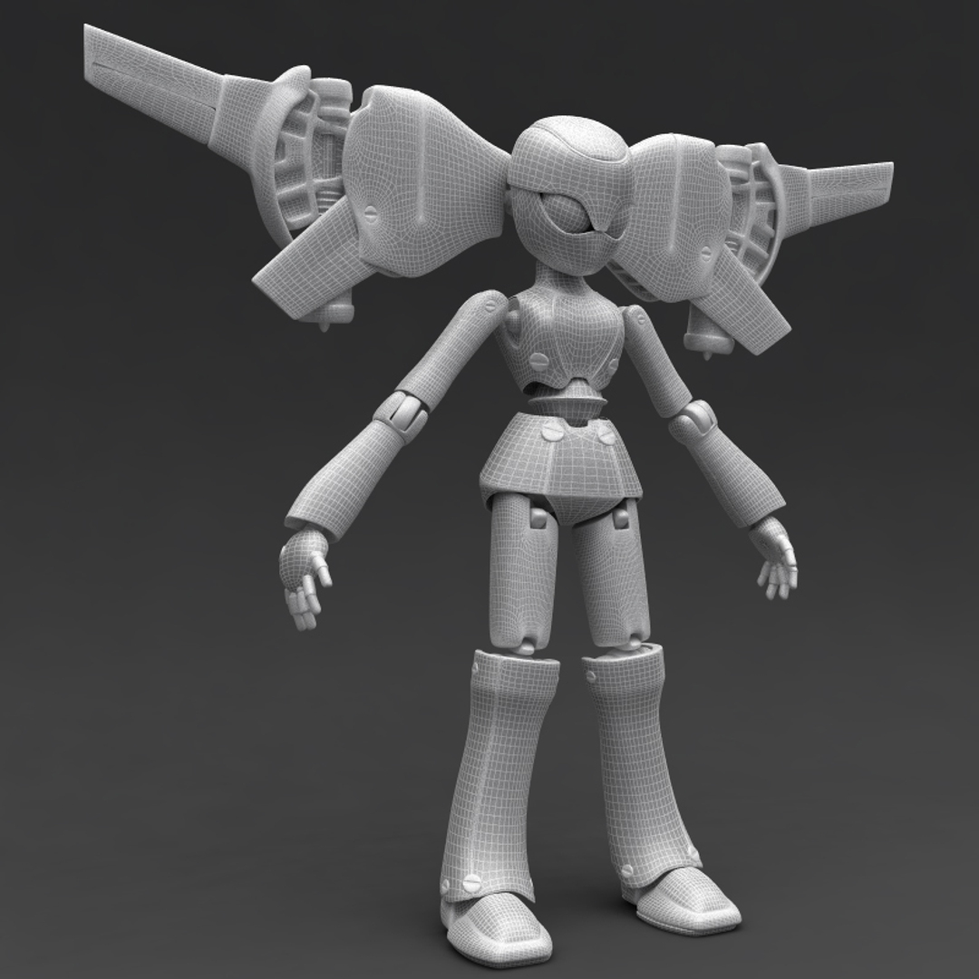 3ds max robot bot toy