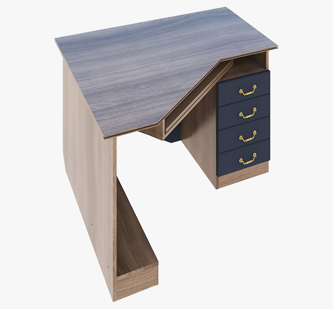 3D Computer Table - TurboSquid 1302477