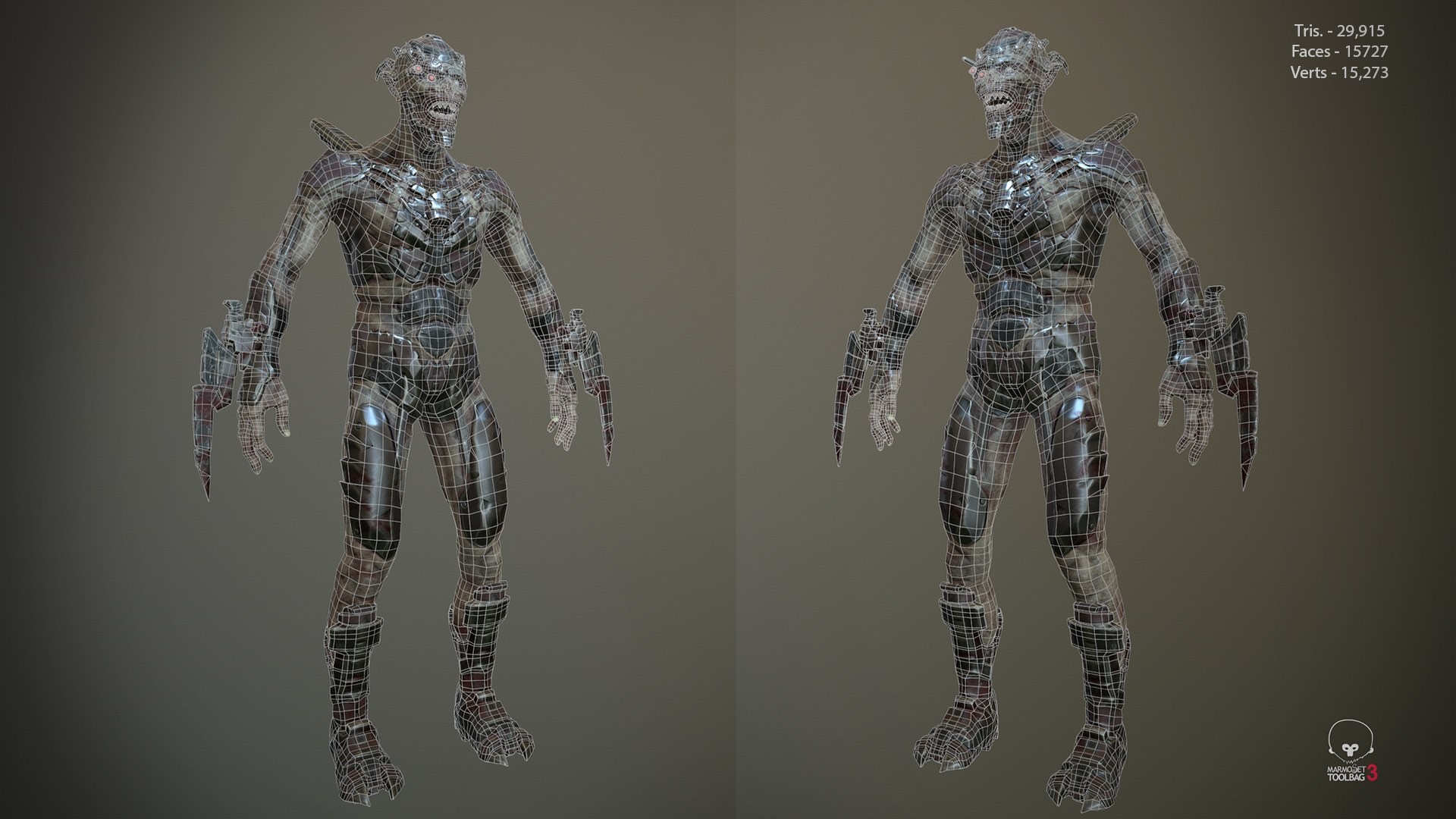 3D Armored Ghoul - TurboSquid 1713641