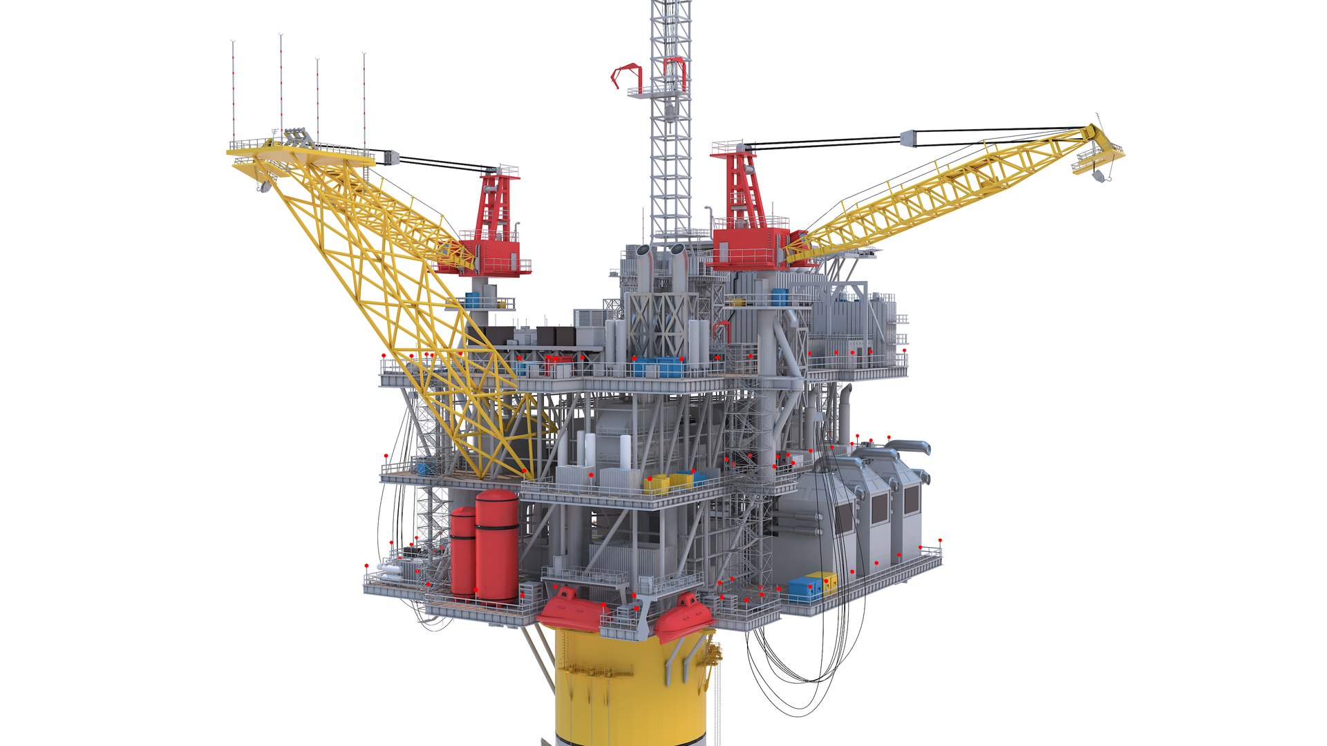 Oil Platform and Oil Pump model - TurboSquid 2053272