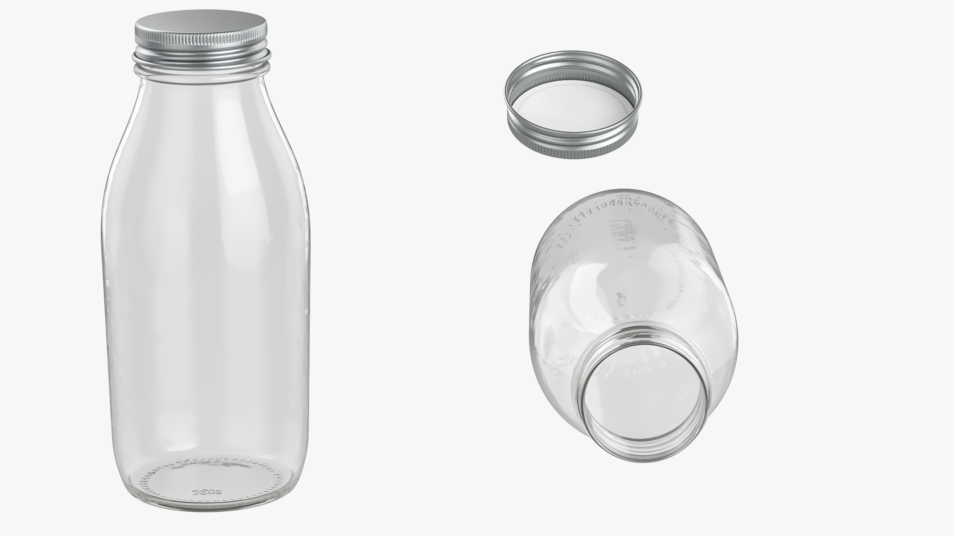 Milk Bottle 32oz Model - TurboSquid 2254048