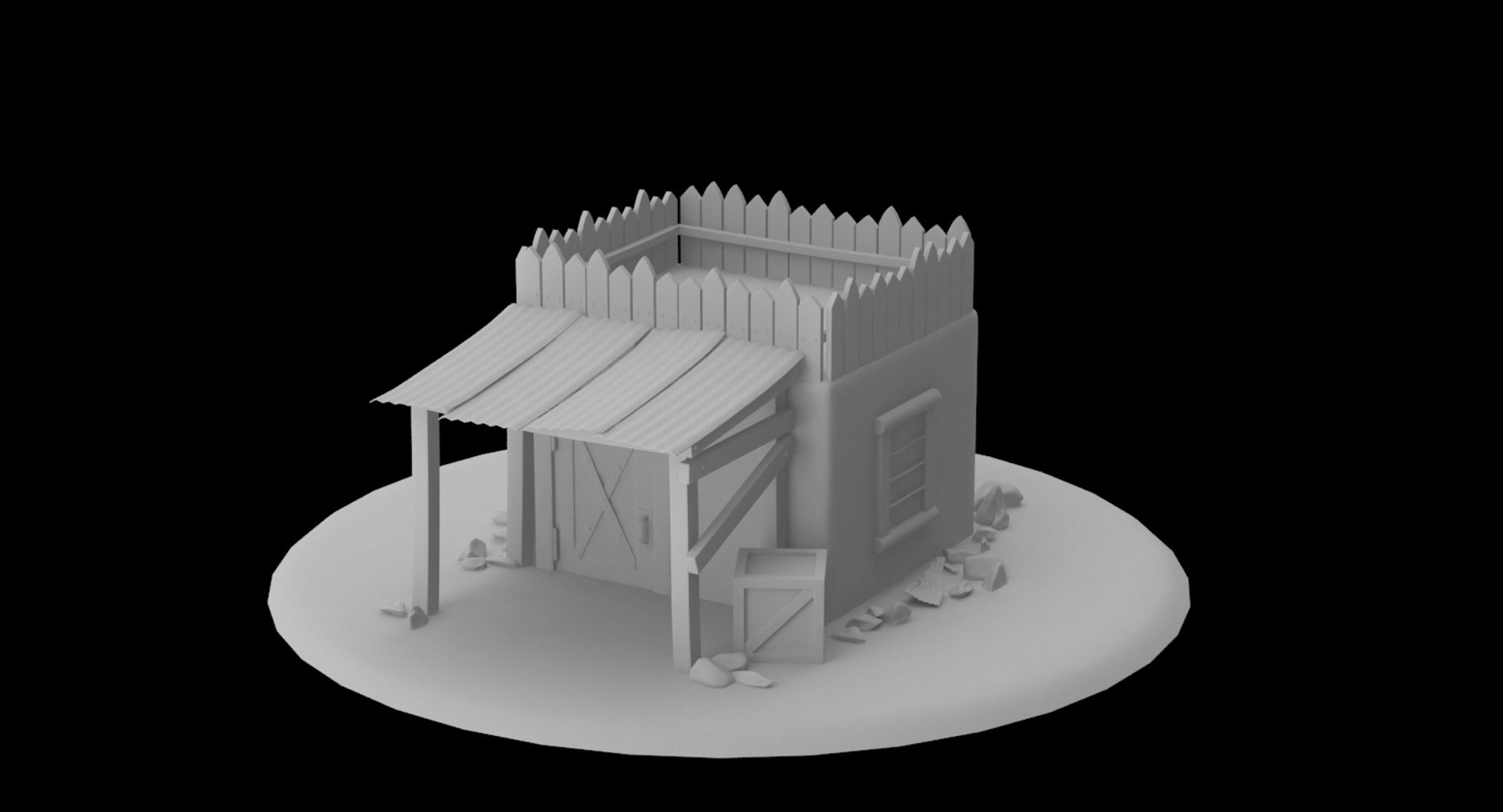 3D House Canopy Model - TurboSquid 1198829