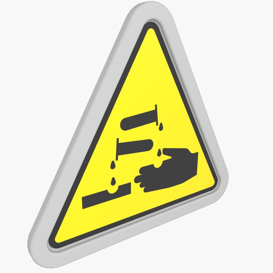 3D warning sticker - TurboSquid 1600789