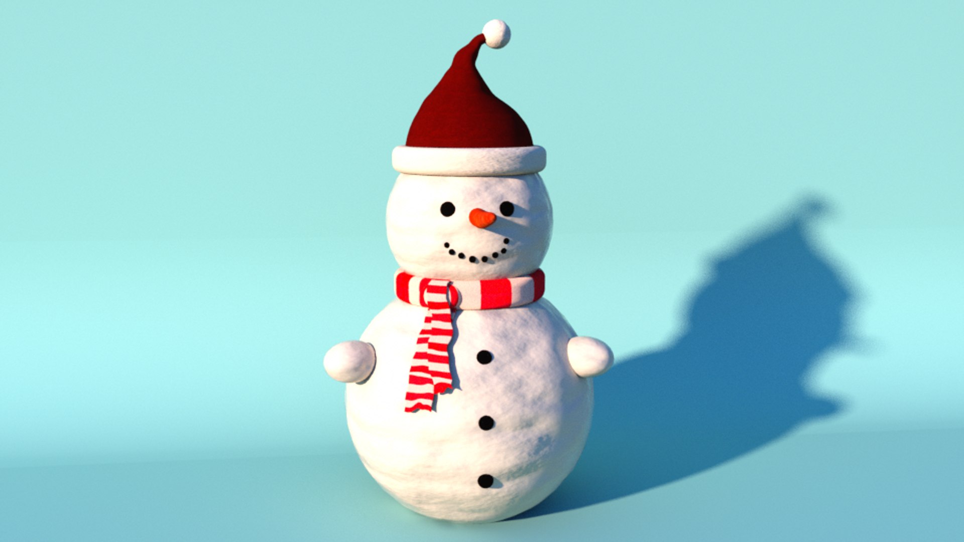 3D Snowman Model - TurboSquid 1468691