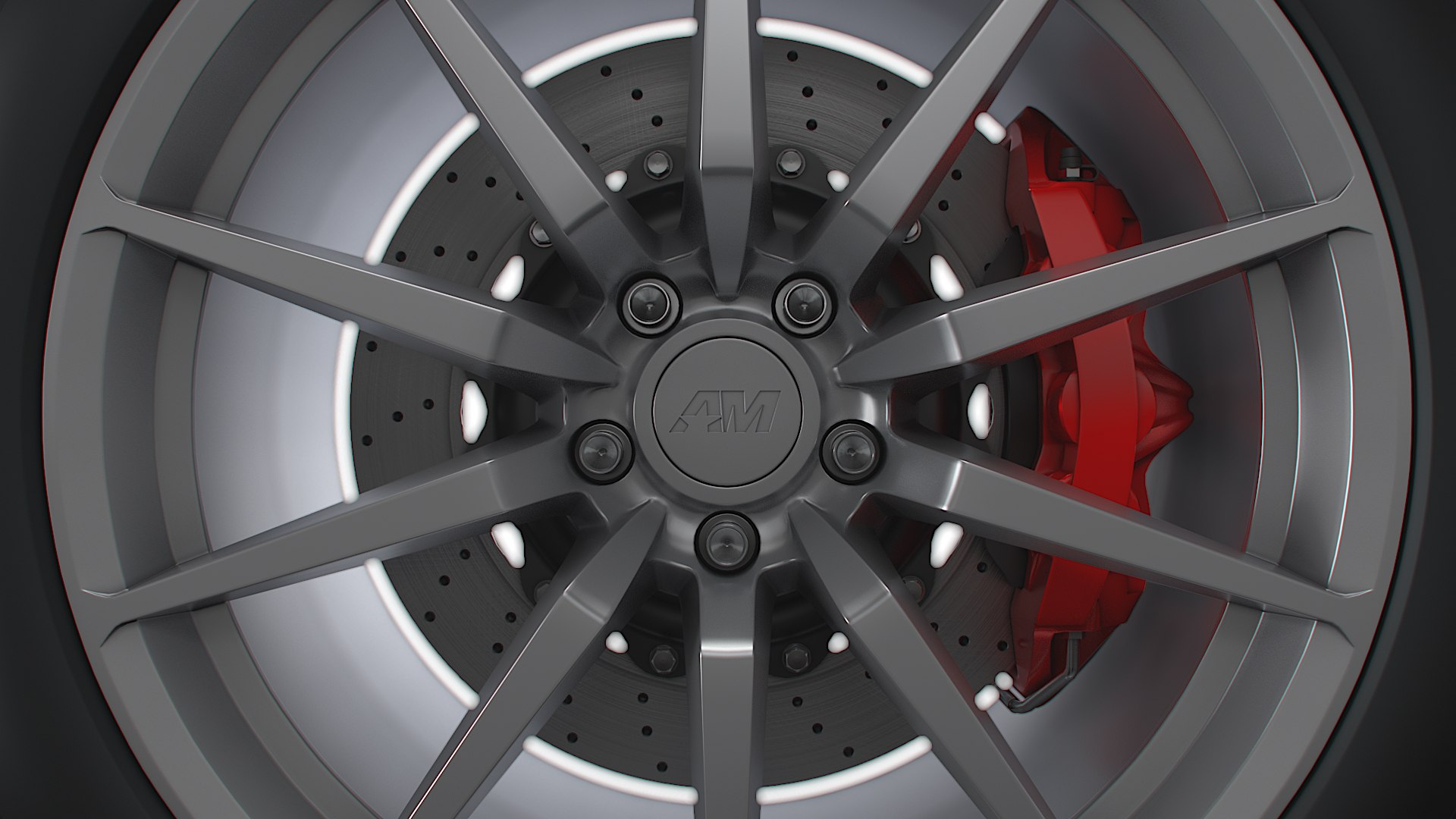 American Muscle Car wheel 3D model - TurboSquid 2021690