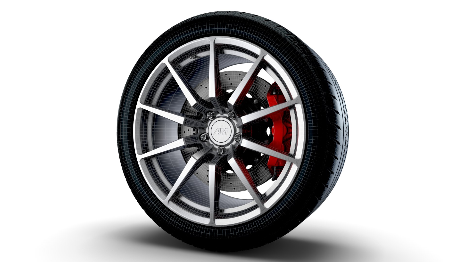 American Muscle Car wheel 3D model - TurboSquid 2021690