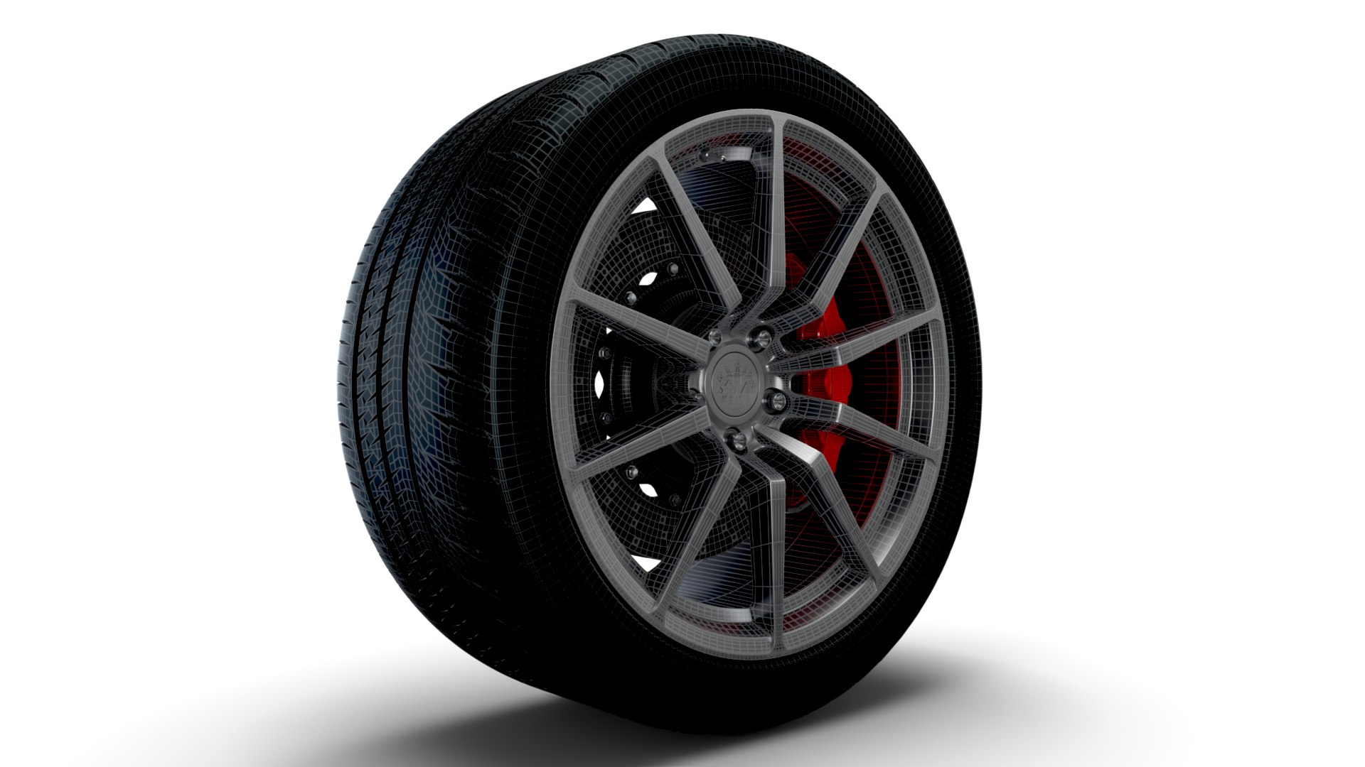 American Muscle Car wheel 3D model - TurboSquid 2021690