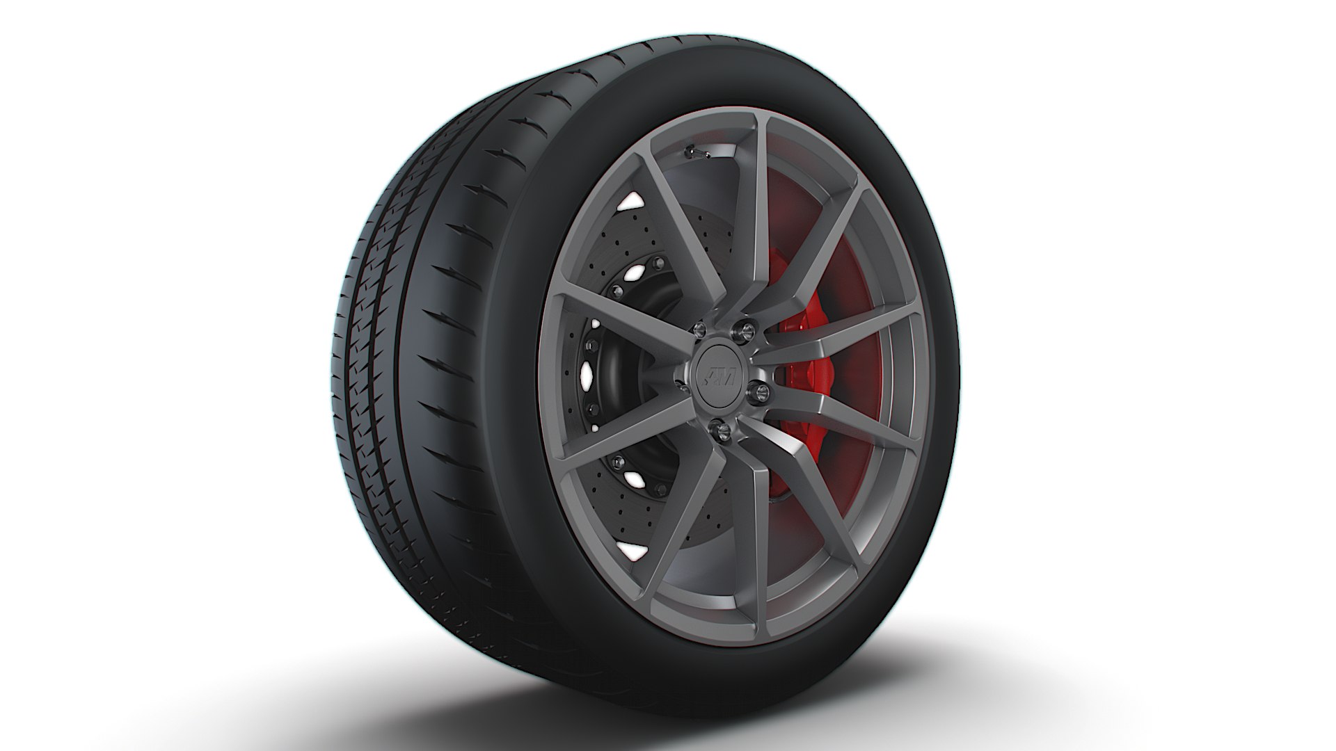 American Muscle Car Wheel 3D Model - TurboSquid 2021690