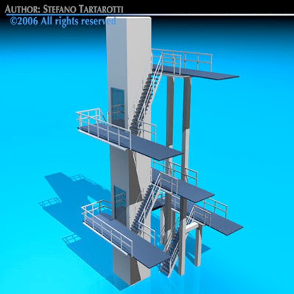 3dsmax diving tower
