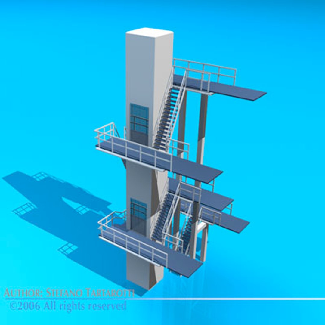 3dsmax Diving Tower