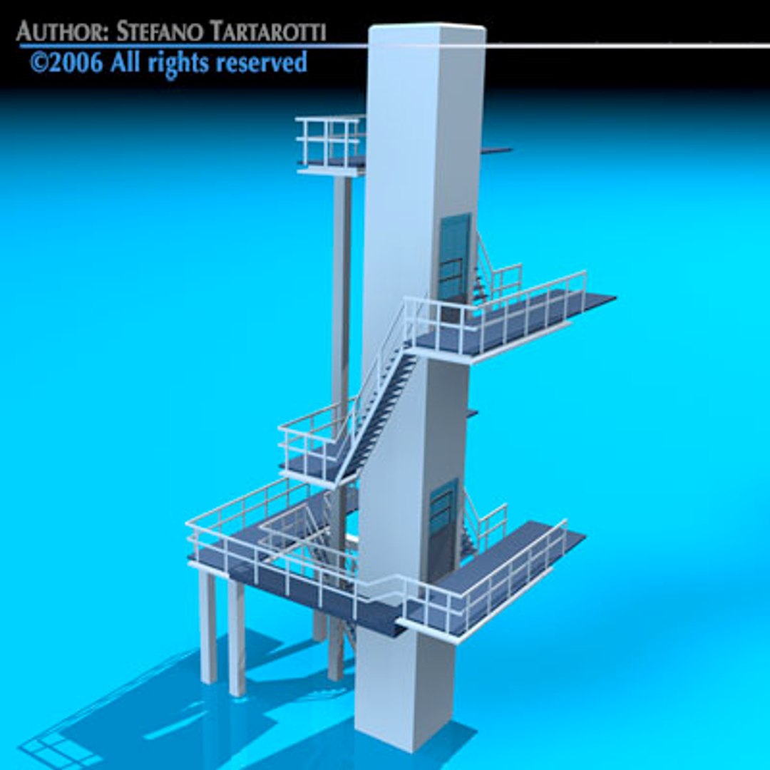 3dsmax Diving Tower