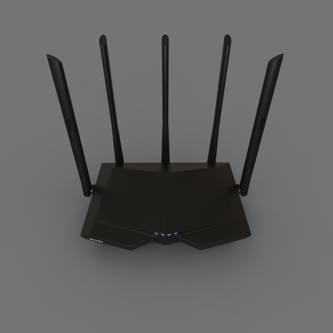 Router Tenda AC7 3D model - TurboSquid 2075842