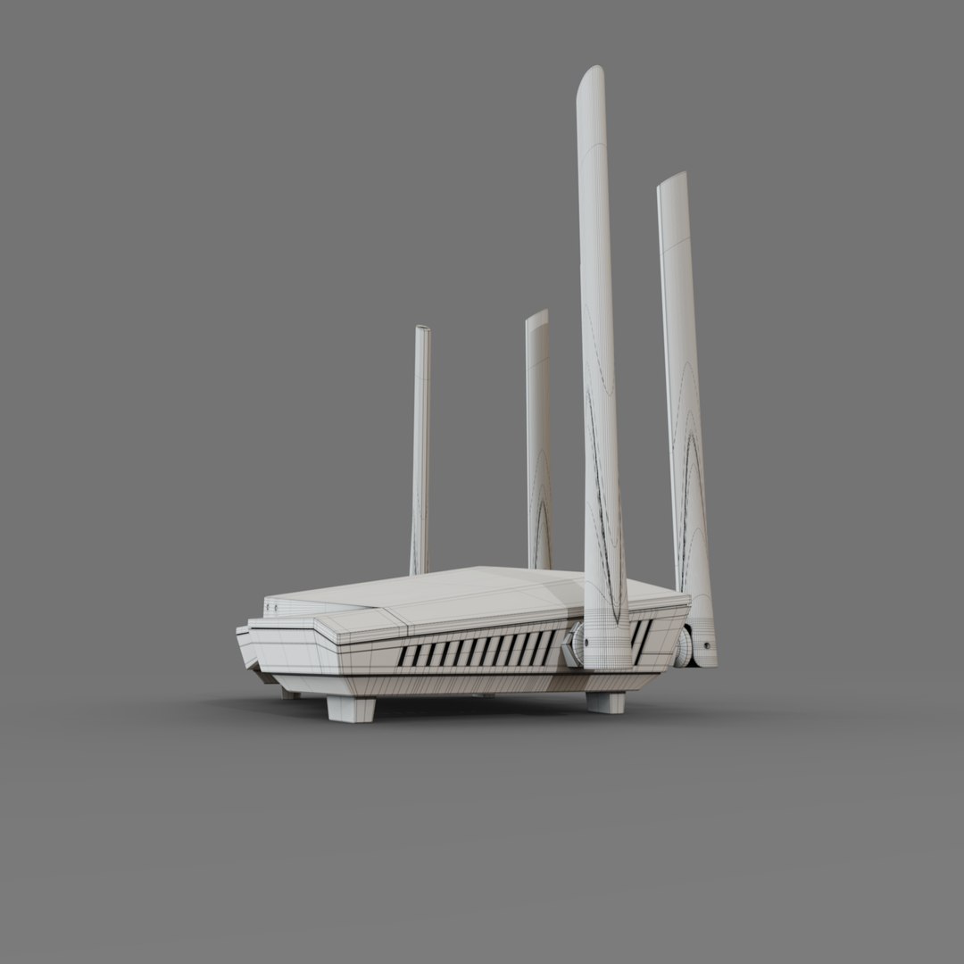 Router Tenda AC7 3D model - TurboSquid 2075842