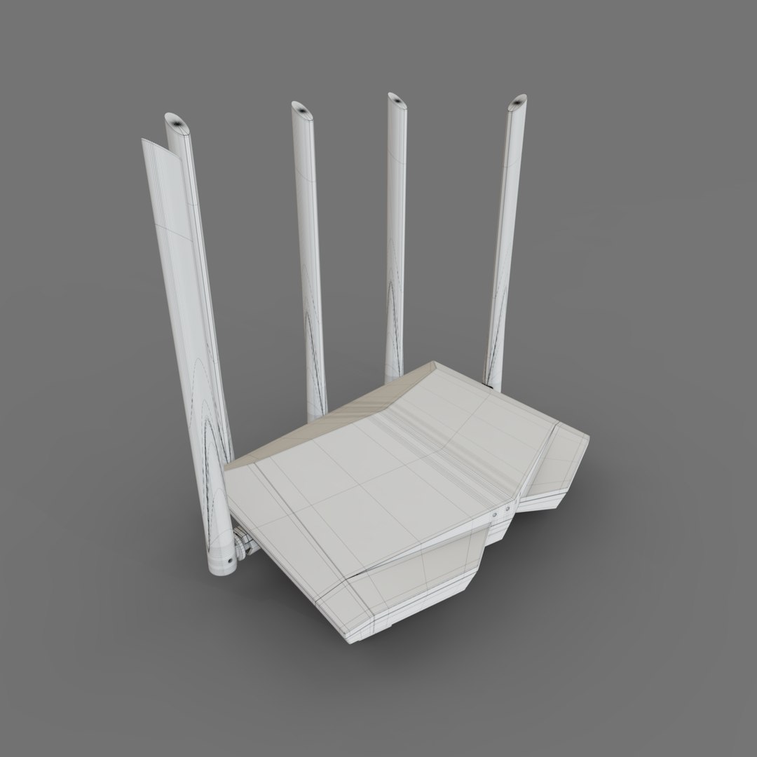 Router Tenda AC7 3D model - TurboSquid 2075842