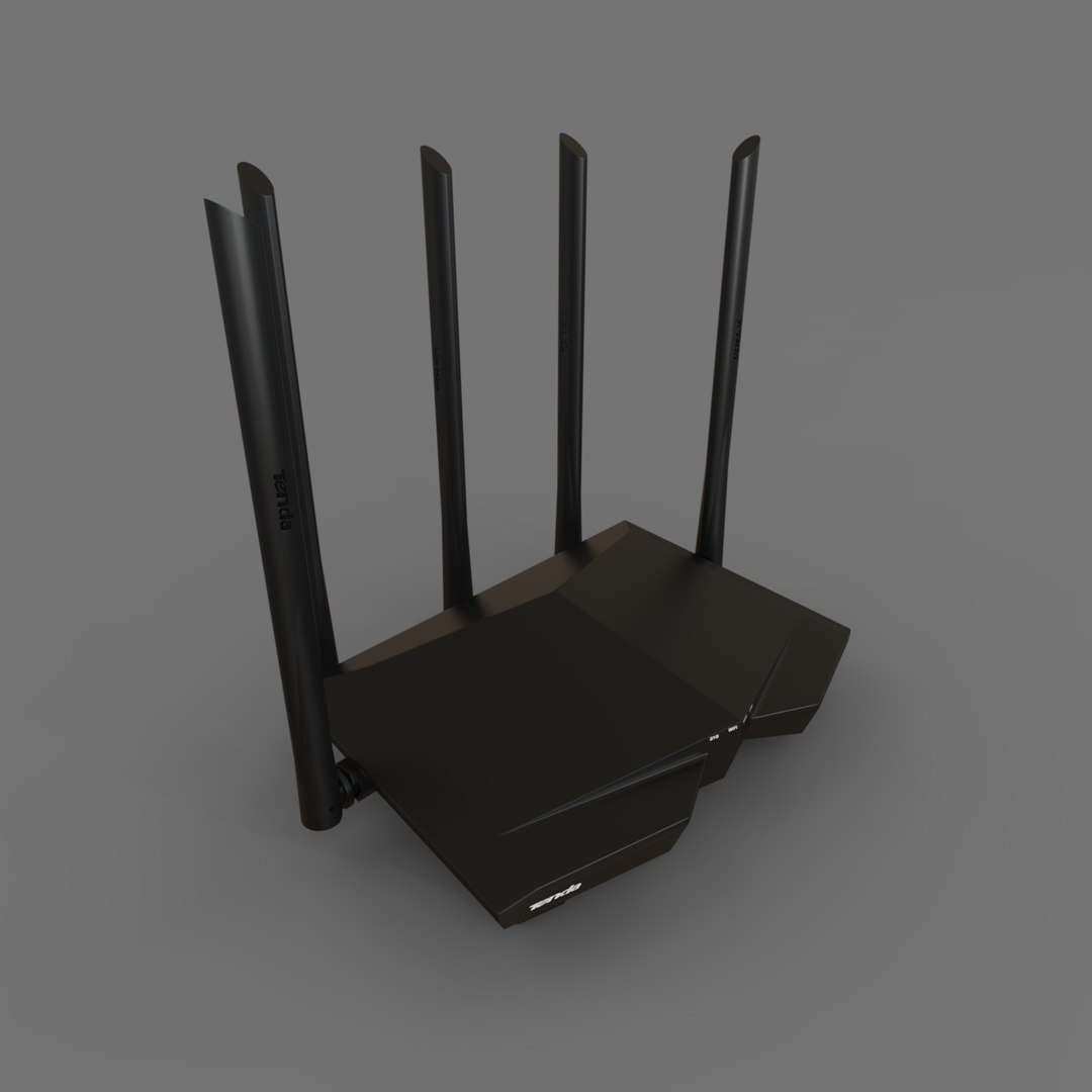Router Tenda AC7 3D model - TurboSquid 2075842