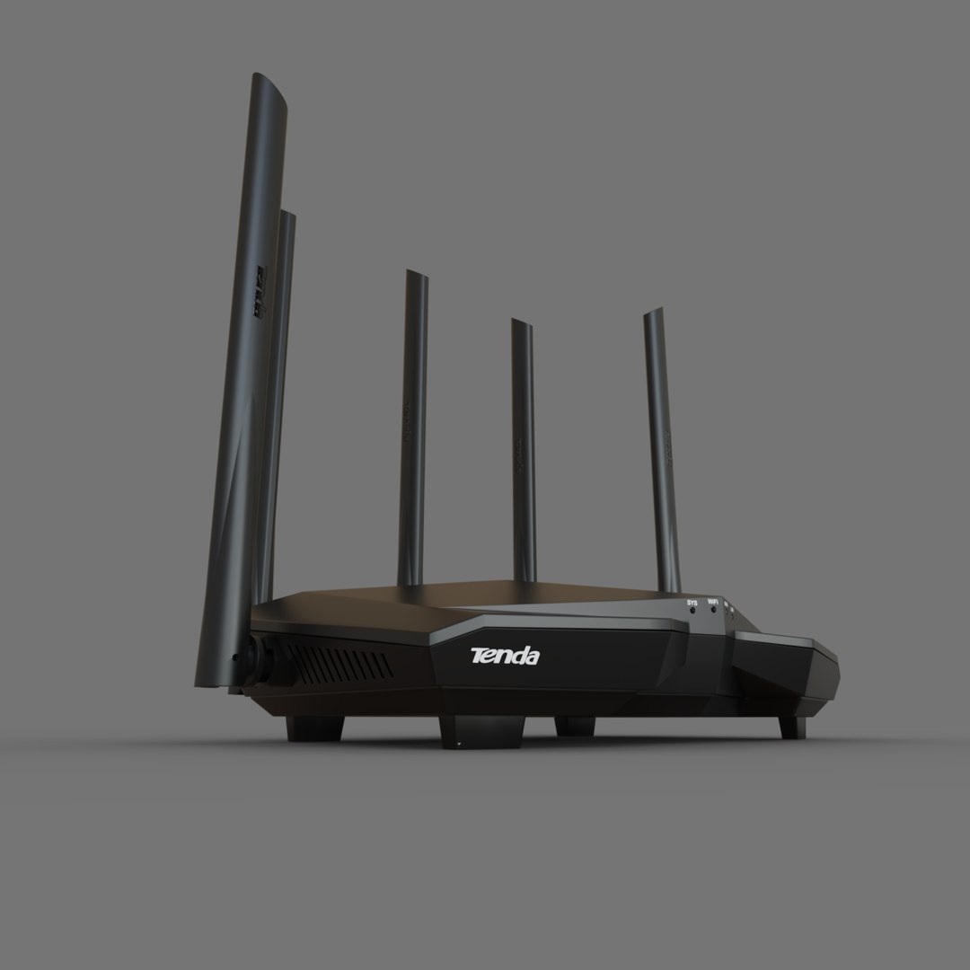Router Tenda AC7 3D model - TurboSquid 2075842