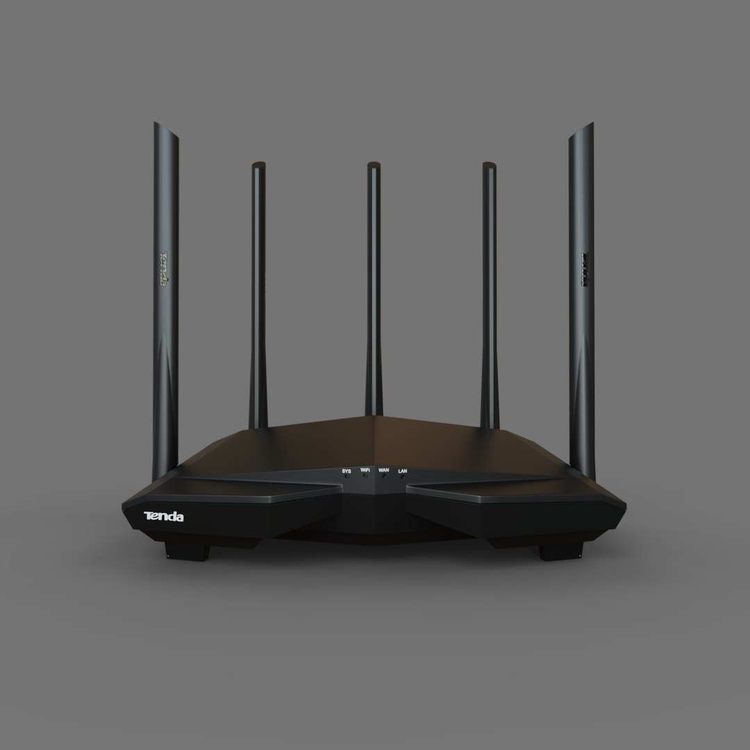Router Tenda AC7 3D model - TurboSquid 2075842