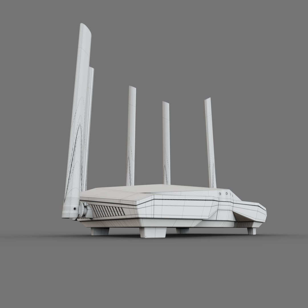Router Tenda AC7 3D model - TurboSquid 2075842