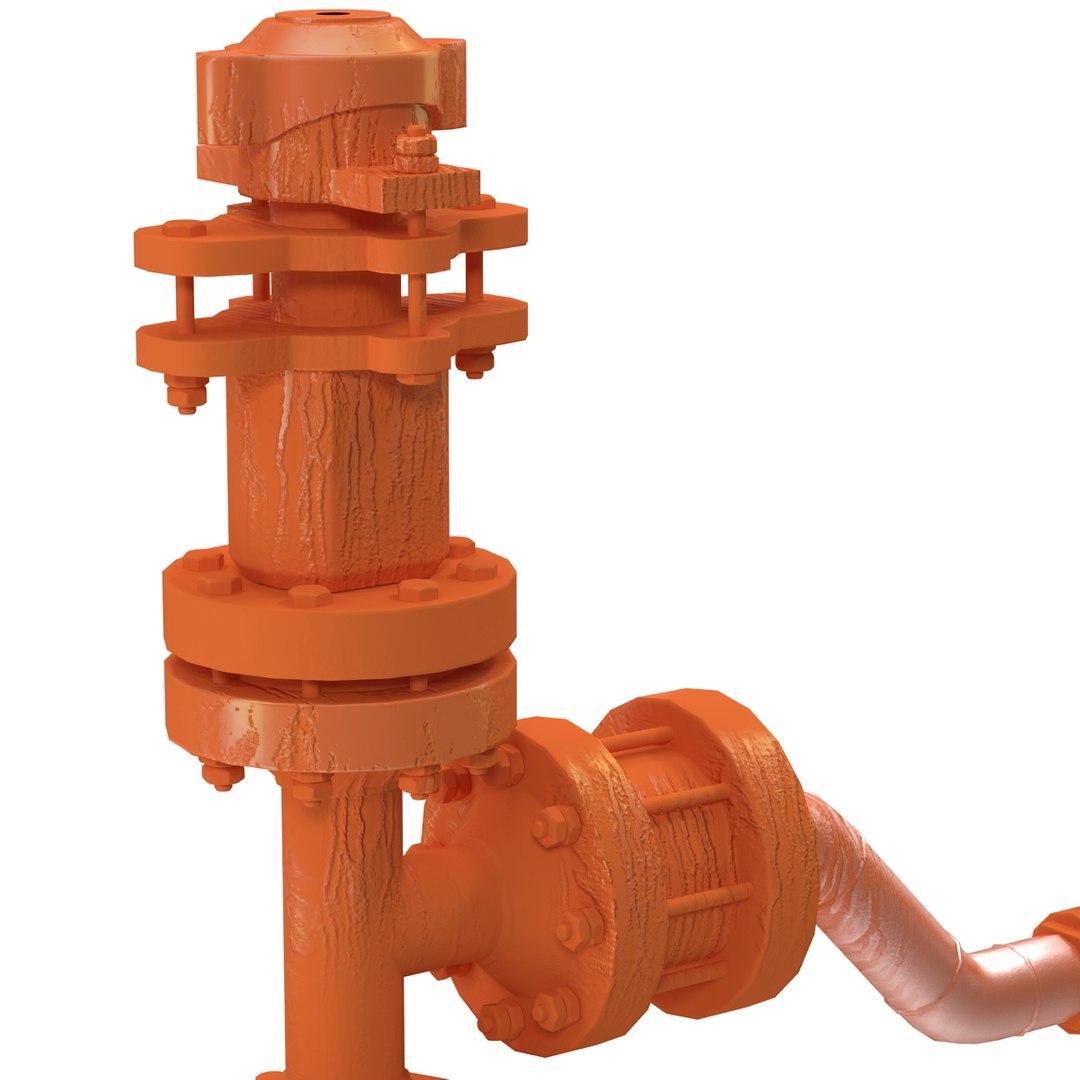 3ds Max Oil Pump Stuffing Box