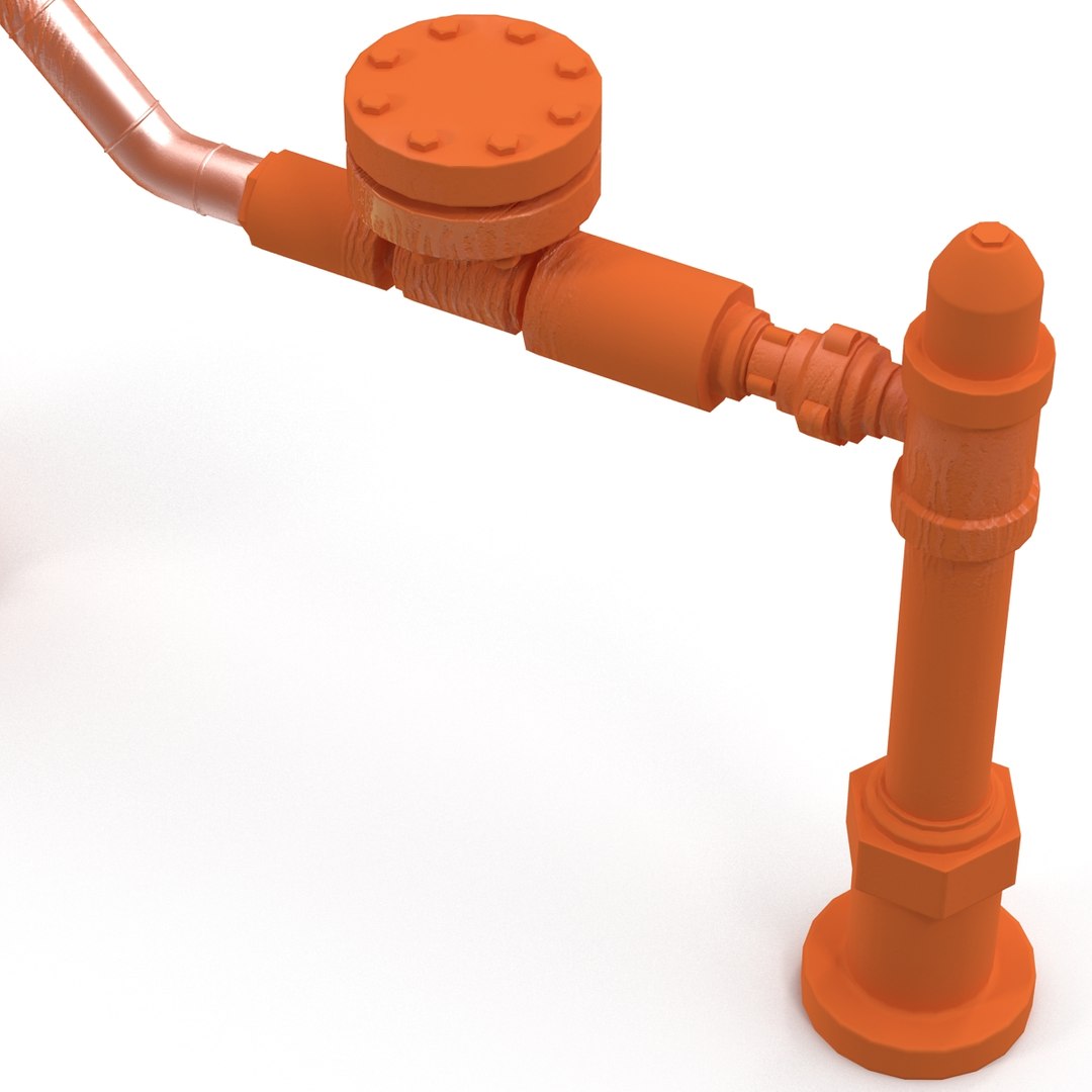 3ds Max Oil Pump Stuffing Box