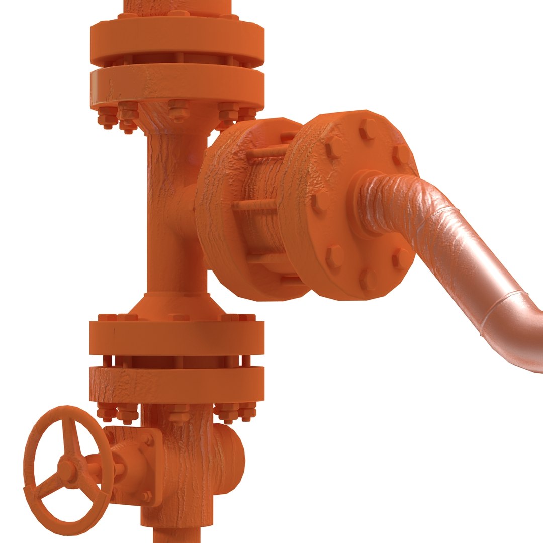 3ds Max Oil Pump Stuffing Box