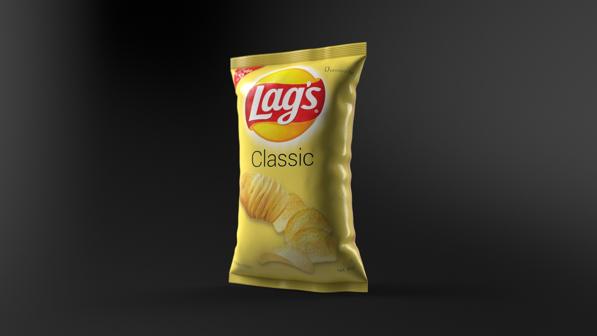 3D Chips Bag Packet - TurboSquid 2205855