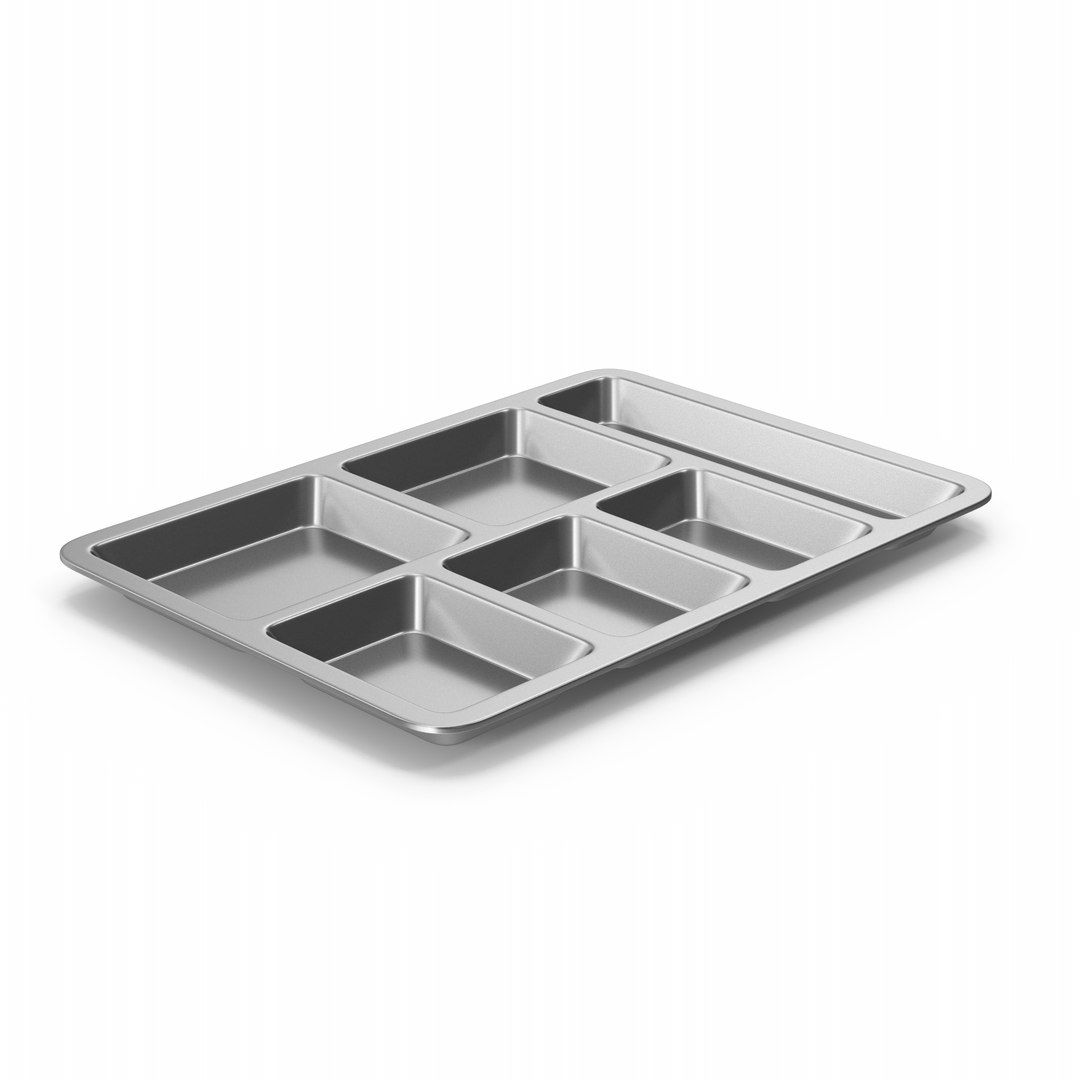 Steel Food Tray 3D Model - TurboSquid 2344128