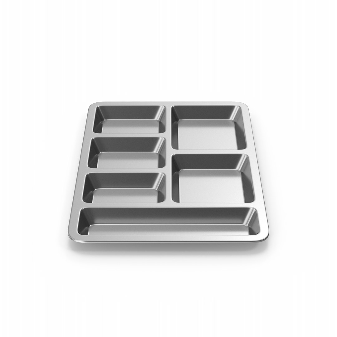 Steel Food Tray 3D Model - TurboSquid 2344128