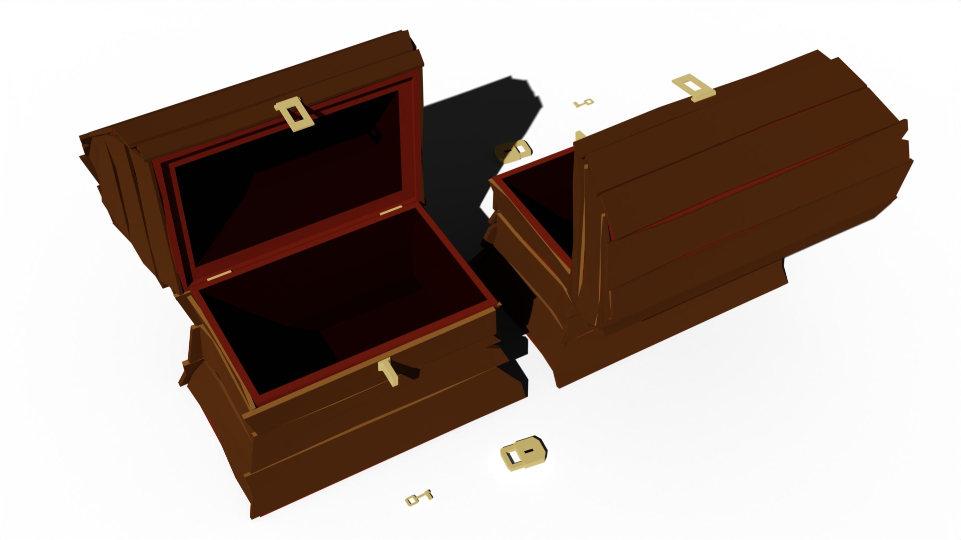 Chest Low Poly Ready For Game Model - TurboSquid 2126253