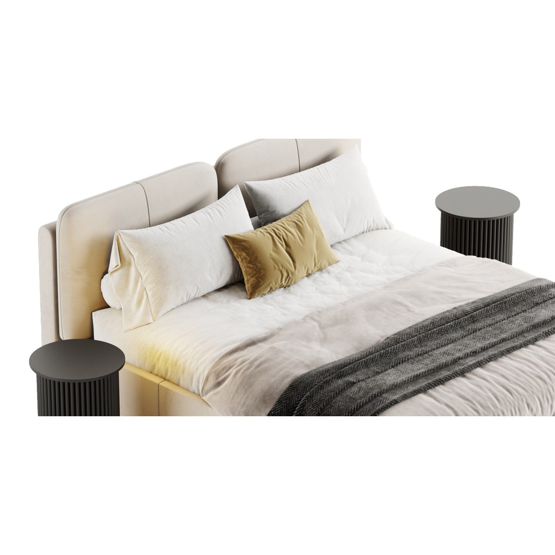 LETTO Lulu Bed 3D Model - TurboSquid 2130461