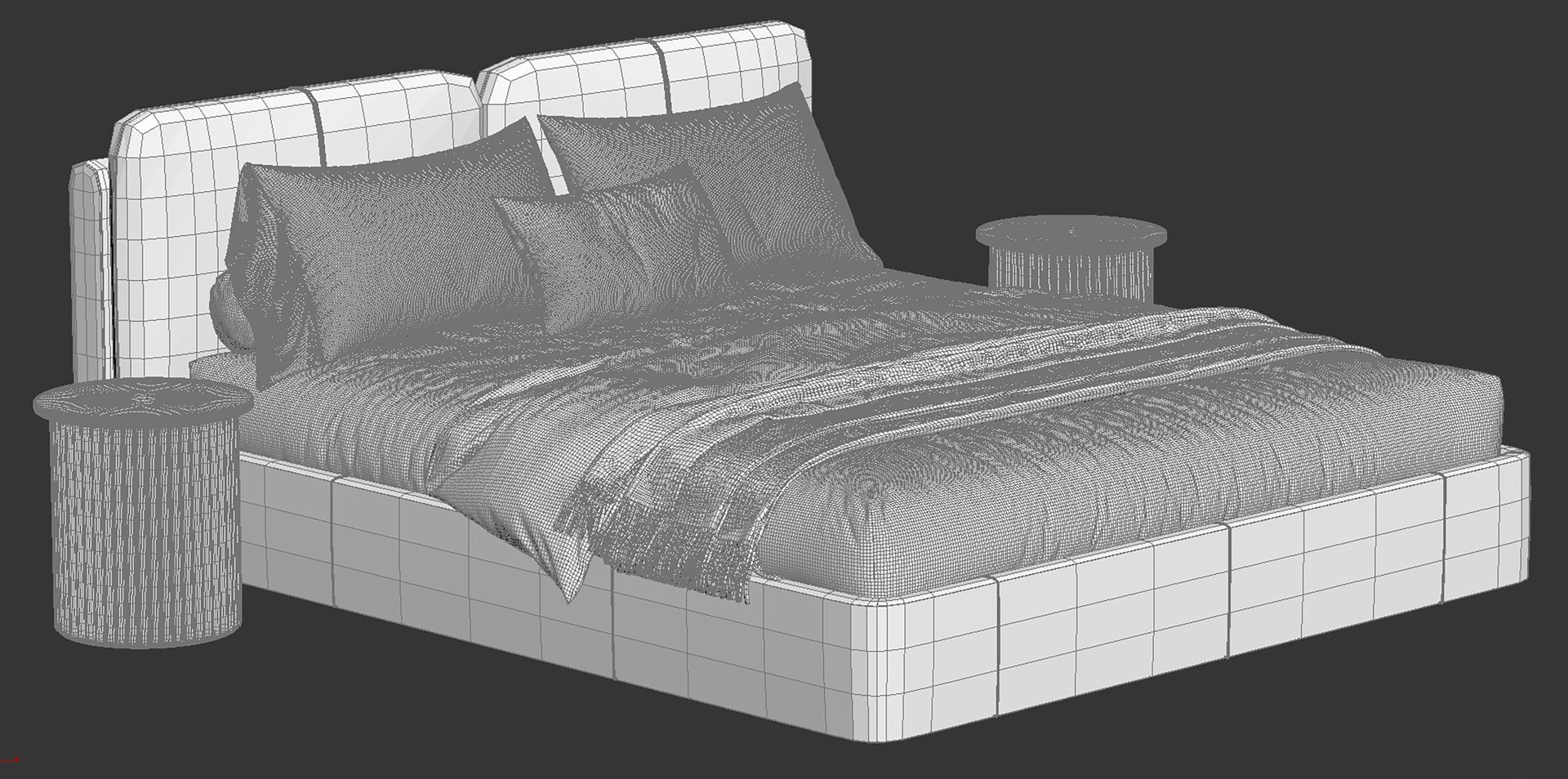 LETTO Lulu Bed 3D Model - TurboSquid 2130461