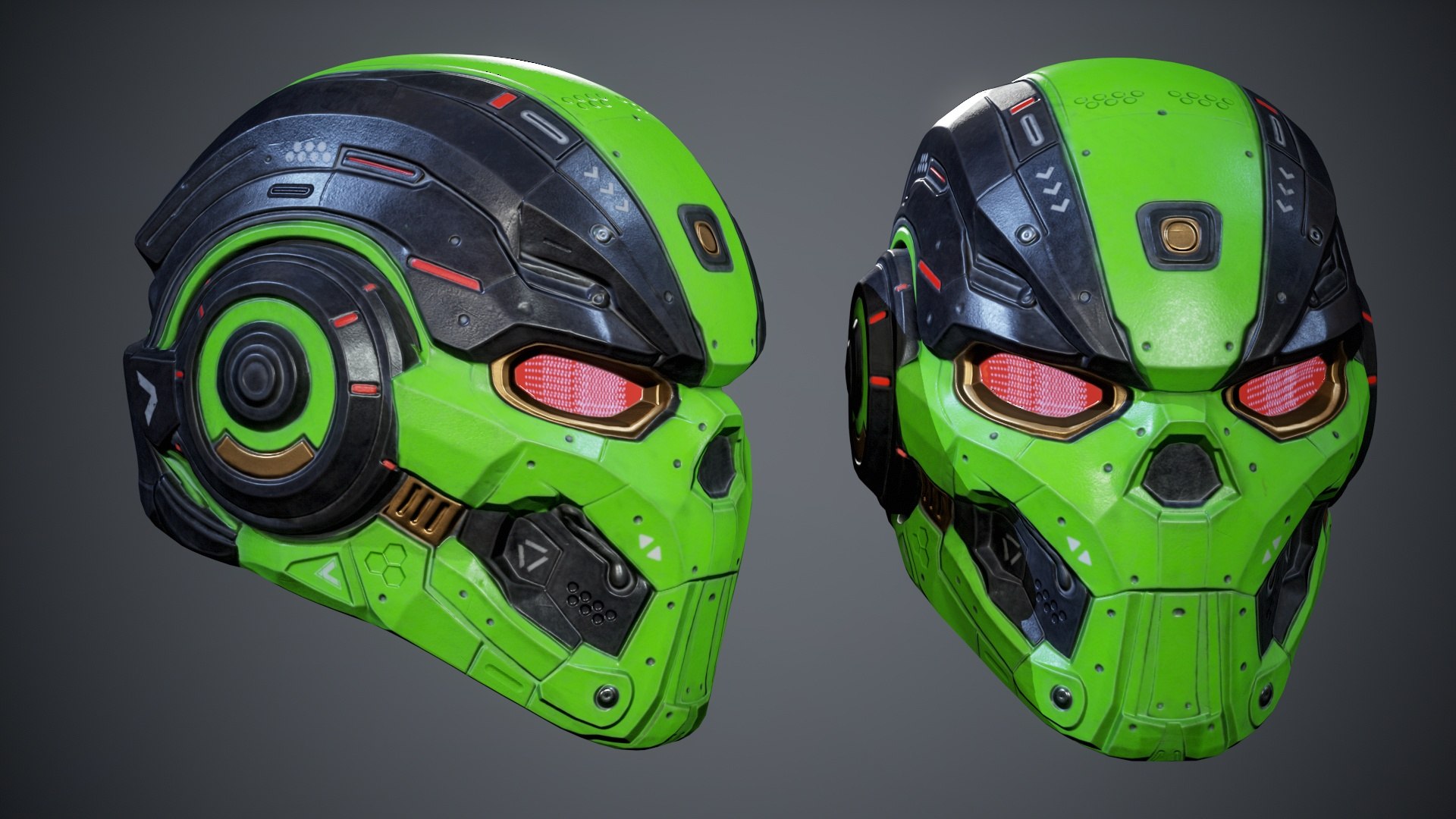 3D Sci Fi Helmet P01 Model - TurboSquid 2494983