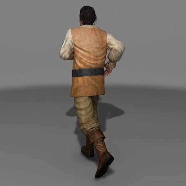 rigged character 3d model