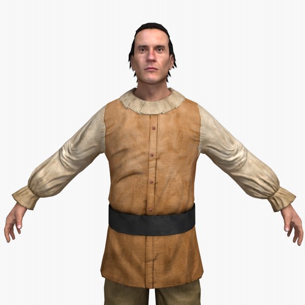 rigged character 3d model