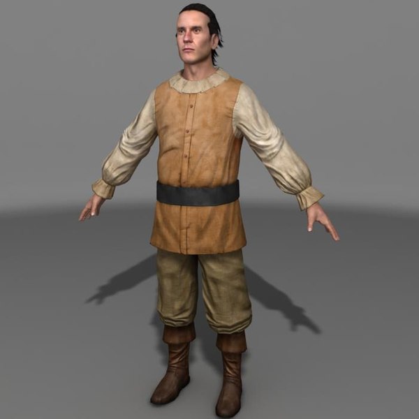 rigged character 3d model