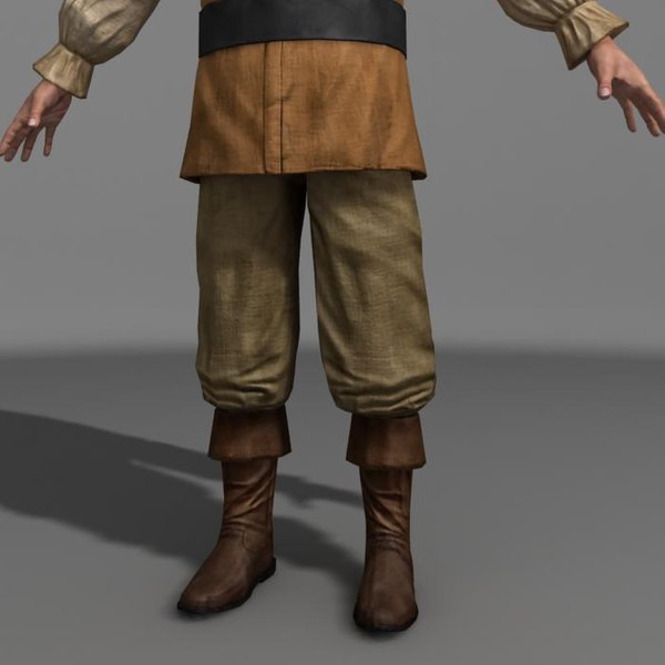 rigged character 3d model