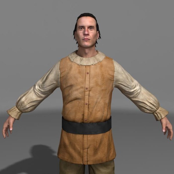 rigged character 3d model