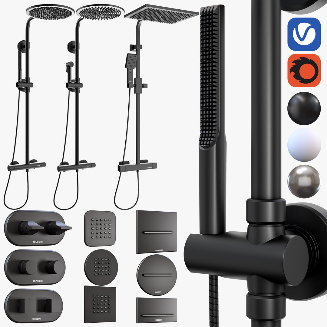 Bossini Faucet Set 3D - TurboSquid 1985457