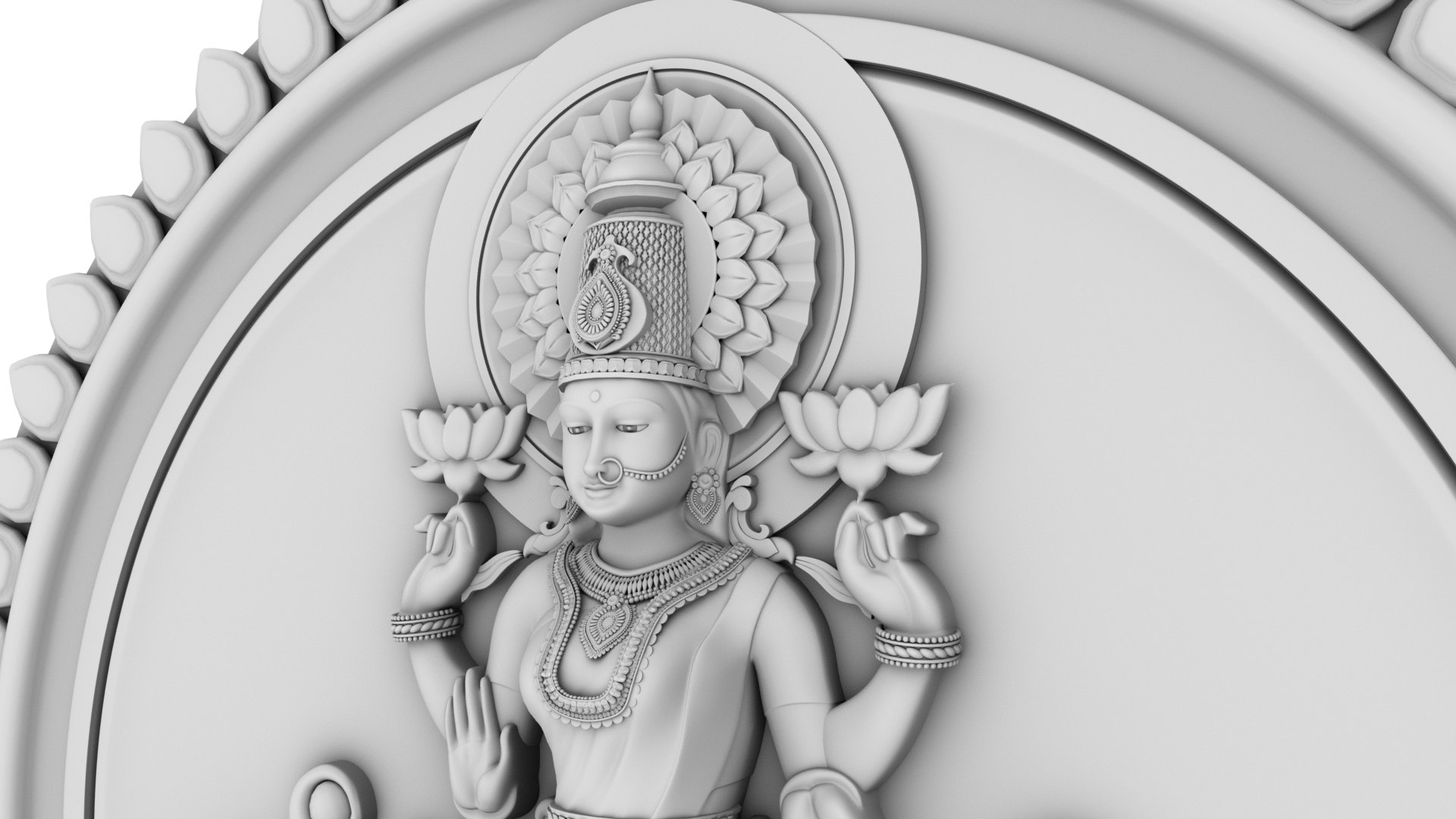 3D Model God Lakshmi - TurboSquid 1921501