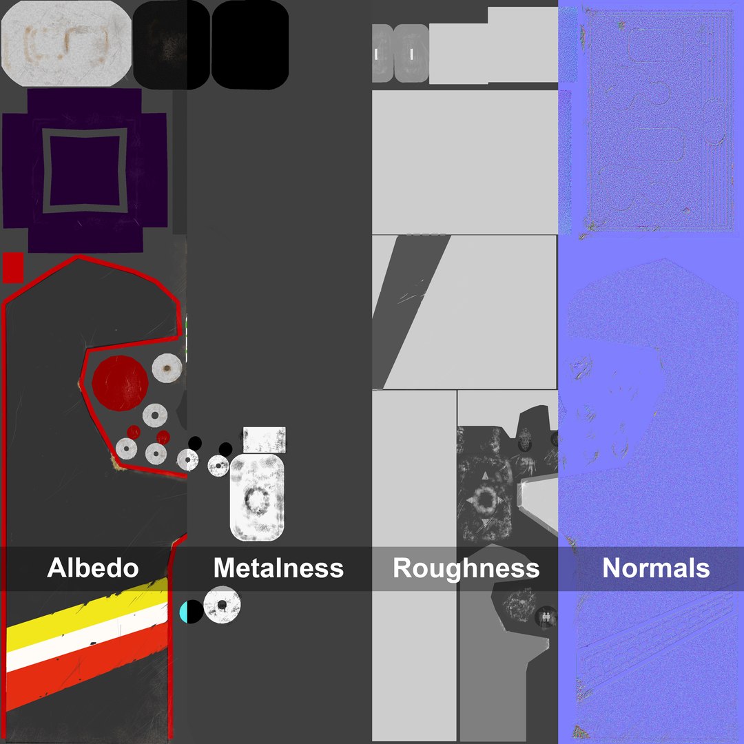 3D 80s Retro Arcade Cabinet Model - TurboSquid 1436547