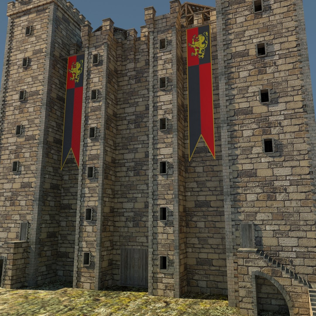 medieval dungeon 3d obj