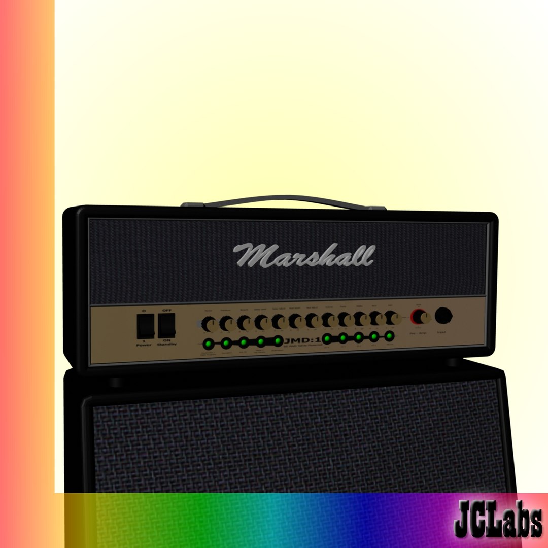 3d Marshall Amplifier Model