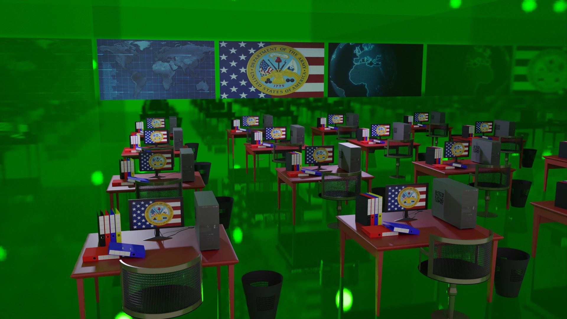 modelo 3d Military Control Room - TurboSquid 2055994
