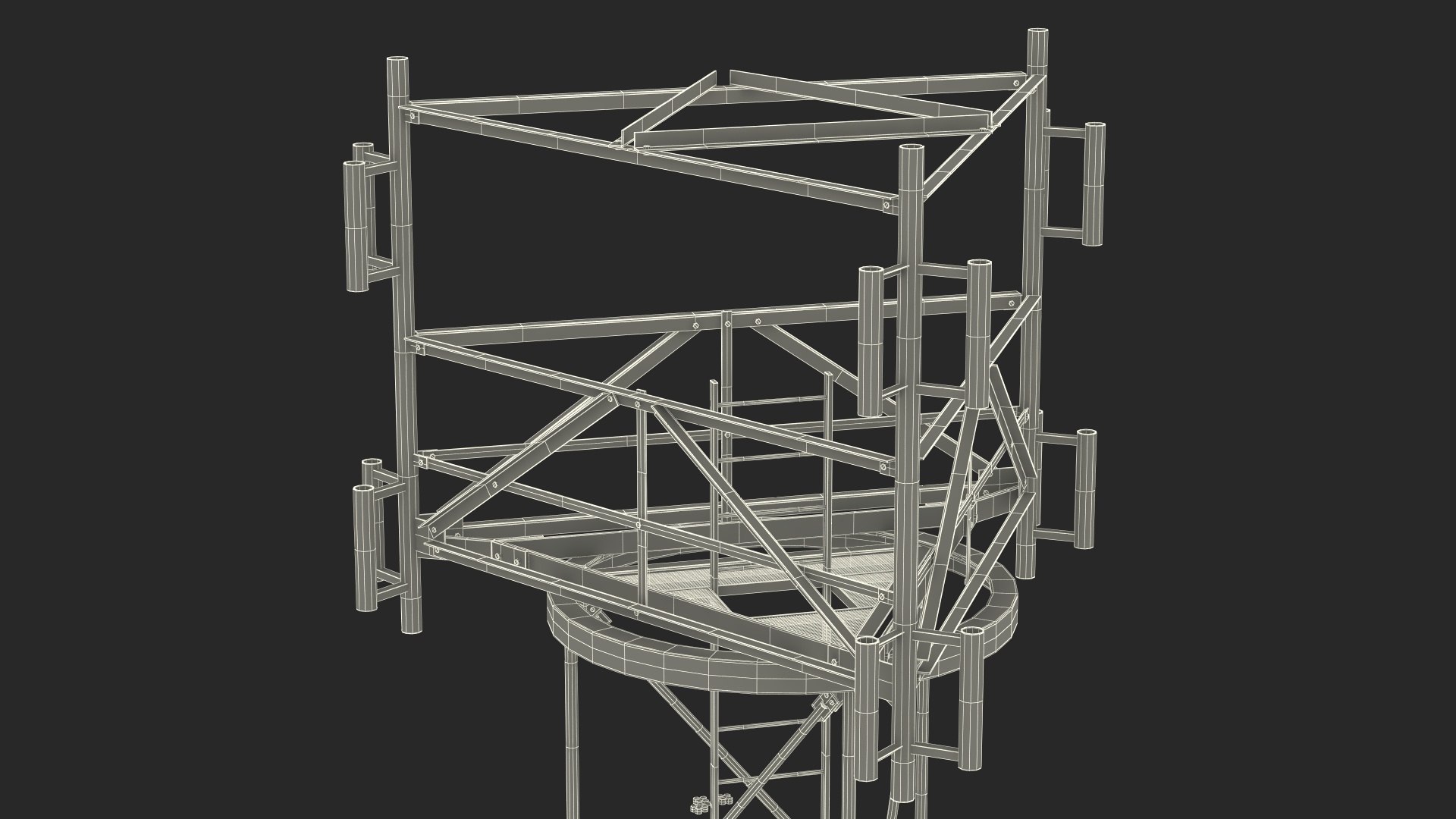 Observation Tower On Roof 3D Model - TurboSquid 2274485