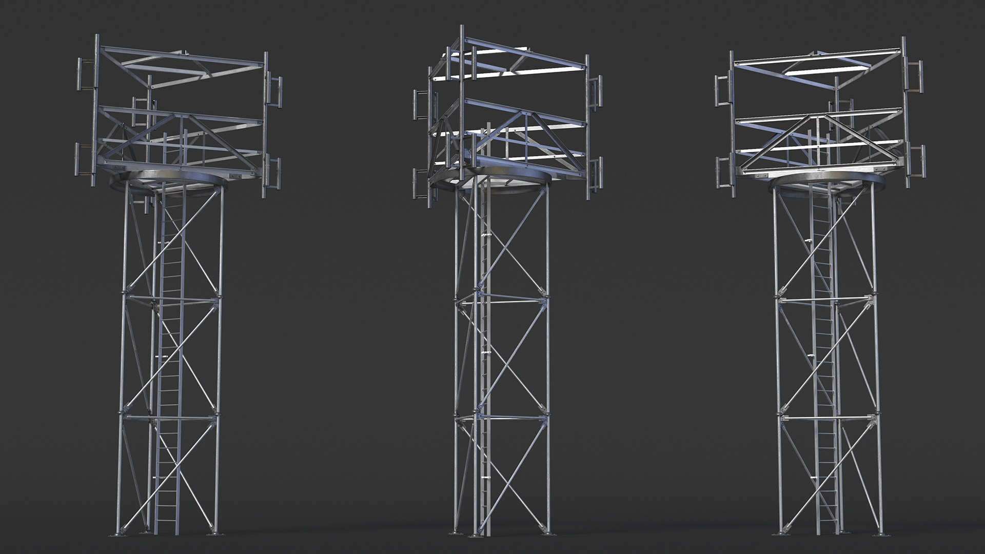 Observation Tower On Roof 3D Model - TurboSquid 2274485
